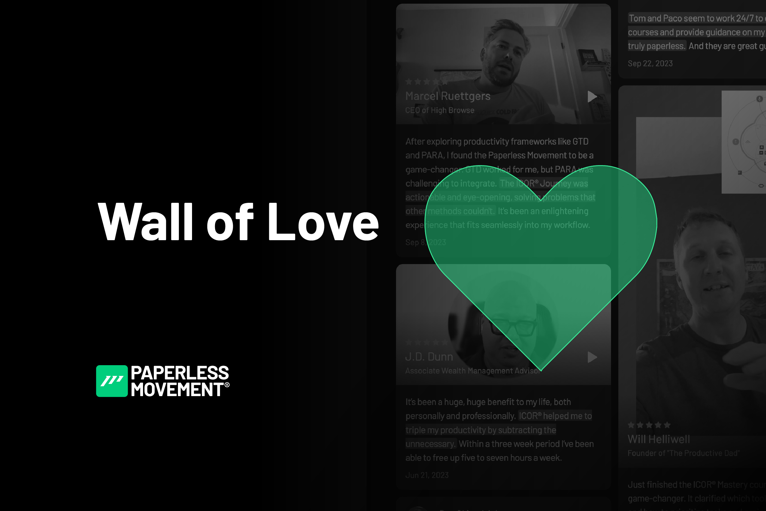 Wall of Love - Paperless Movement